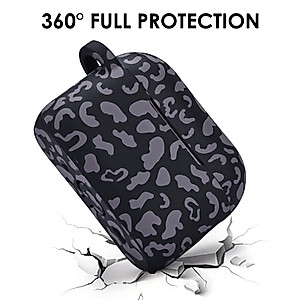 Filoto Airpods Pro 2nd Generation Case Cover 2022, Cute Silicone Protective Case with Bracelet Keychain Accessories for New Apple Airpods Pro 2 Women Girls (Dark Grey Leopard)