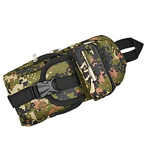 Maydahui Camo Pencil Case Guns Shape Large Capacity Pen Pouch Holder 3 Compartments Pencil Bag Stationery Box Storage Organizer Small Pattern Green