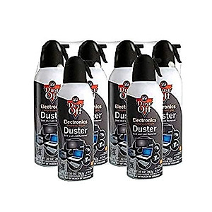 Dust-Off Disposable Compressed Gas Duster, 10 oz Cans, 6 Pack