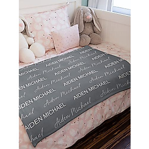 Personalized Baby Blanket with Name for Boys and Girls, Monogrammed Baby Blanket, Name Swaddle Blanket, Personalized Baby Gift, Customized Baby Girl Blankets, Custom Newborns Blanket