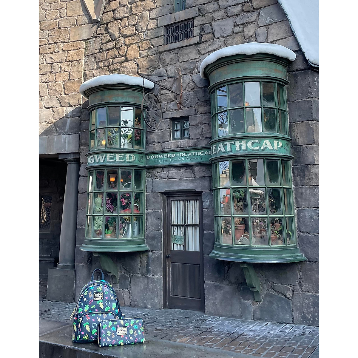 Loungefly Harry Potter Herbology Mini Backpack Shoulder Bag Handbag Faux Leather