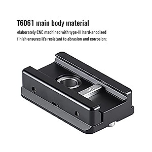 SUNWAYFOTO NP-60 Picatinny NATO Arca-Swiss Tripod Dovetail Adapter Mount Arca Compatible