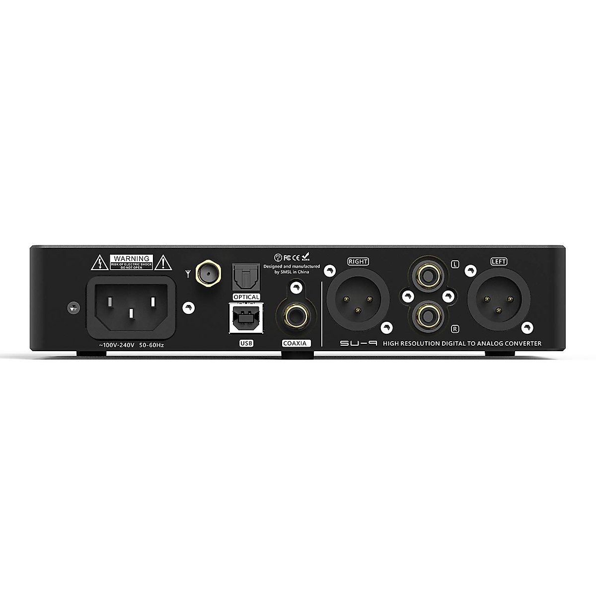 S.M.S.L SU-9 MQA Full Decoder ES9038PRO DAC XMOS DSD512 PCM768kHz/32Bit Bluetooth 5.0 UAT APTX-HD USB Balanced Decoder