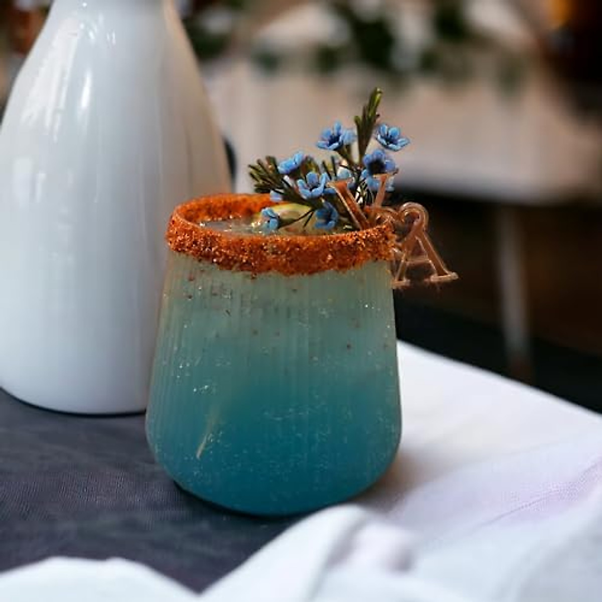 36 count origami ripple Unbreakable Stemless Plastic Wine Champagne Whiskey Glasses Elegant Durable Disposable Indoor Outdoor Ideal for Home, Office, Bars, Wedding, Ribbed 12 Ounce Cups (Clear)