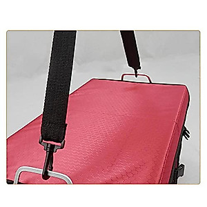 Car Trunk Organizer Soft Felt Storage Box Large Anti Slip Compartment Boot Storage Organizer Tool Bag Car Storage Bag (Rosso)