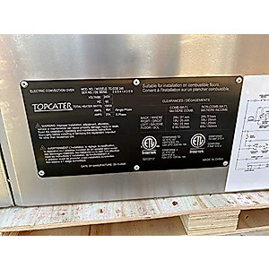 Commercial Convection Oven, 240V Single Phase, 10,000Watt, Single Deck, Four Legs, Restaurant Kitchen Bakery COE1