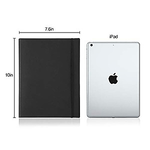 AHGXG B5 College Ruled Notebook Softcover Journals(2-Pack) Large Composition Notebook 7.6 x 10 inch with Thick 100gsm Lined Paper, Total 408 Numbered Pages, Black Black