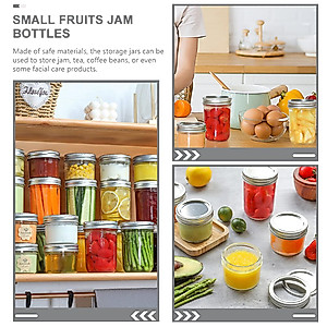 Kichvoe 6pcs honey pot honey jar jars syrup dispenser plastic sealing jar jam storage bottles sealing jam bottles clear jam jar for home jam jar with lid pet plastic small Mason