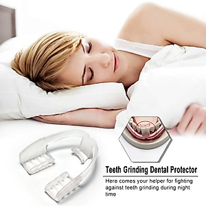 SJJLY Food Grade Dental Mouth Guard Sleeping Aid Tool Bruxism Splint Oral Care Tooth Protector Dental Health Teeth Brace