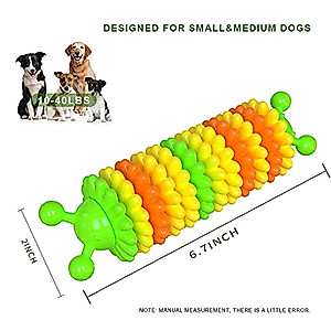 TIANHAO Dog Toys for Aggressive Chewers, Natural Rubber Indestructible Teeth Cleaning Dog Chew Toys for Small Medium Large Dogs, Outdoor Entertainment Interactive Puppy Chew Toys for Training, Green