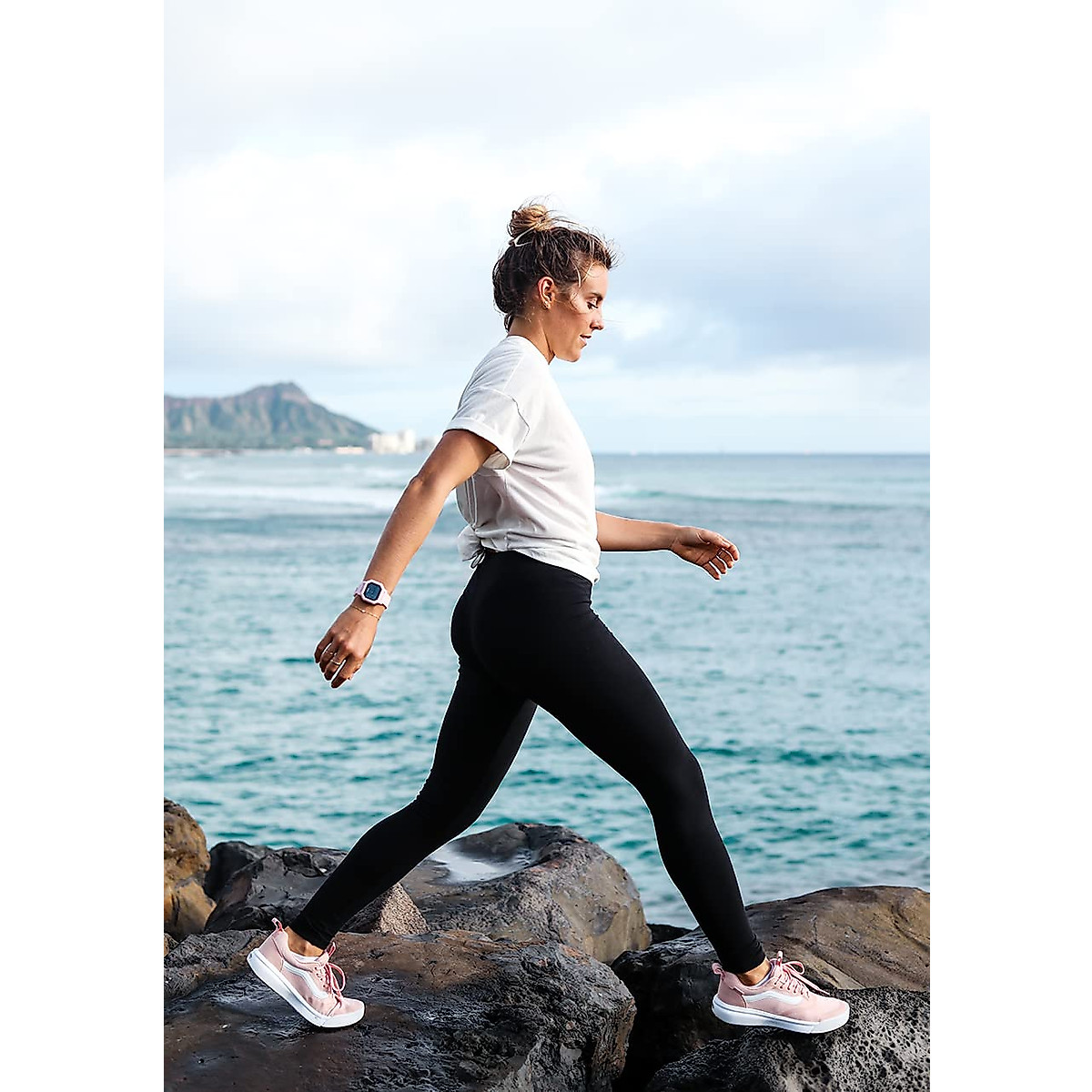 NIXON Siren A1311 - Pale Pink - 100m Water Resistant Women's Digital Sport Watch, 38mm Watch Face, 18mm-16mm Pu/Rubber/Silicone Band