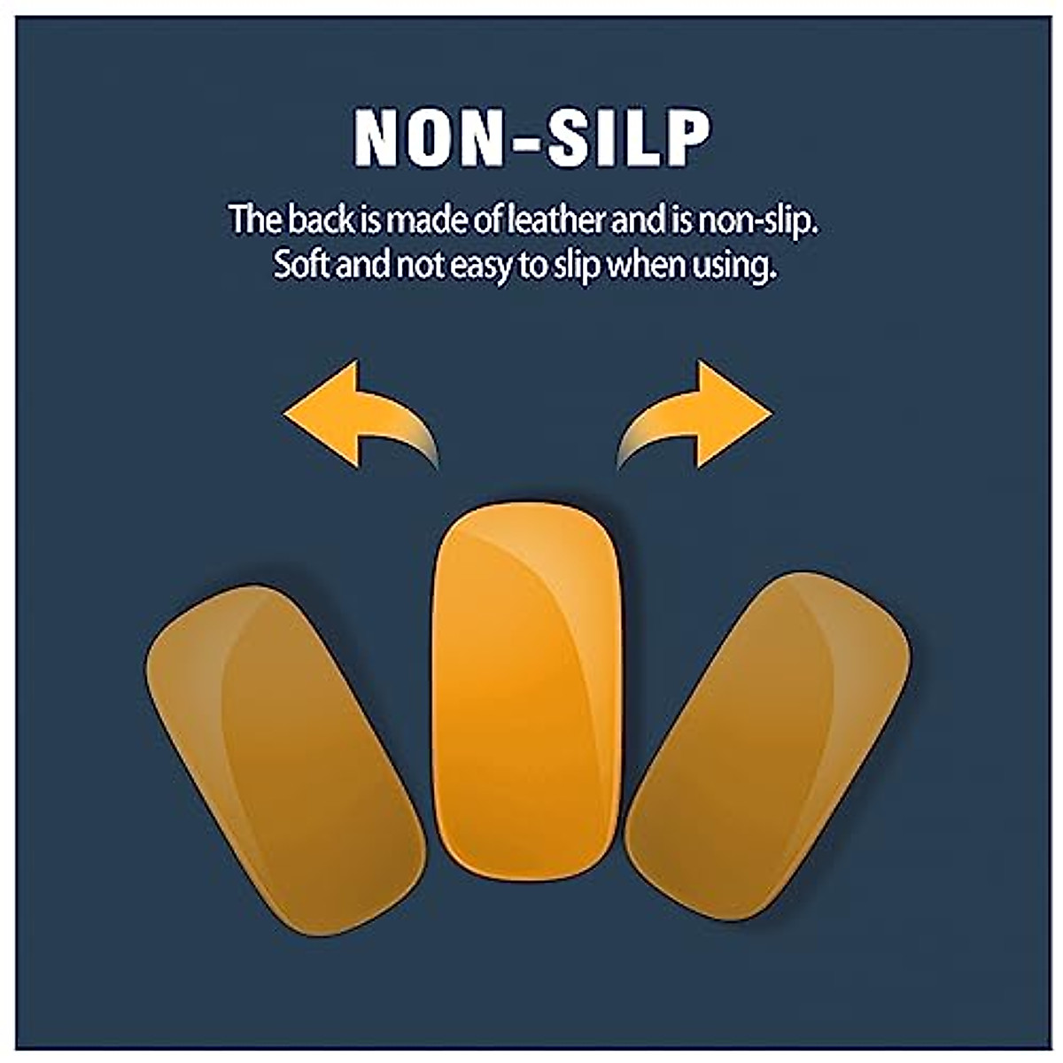 Leather Desk Pad Protector,PU Leather Dual Side Large Mouse Pad, Non-Slip and Waterproof Writing Mat 31.5" x 15.7",Laptop Desk Table Protector for Office Work and Home Decoration (Dark Blue + Yellow)