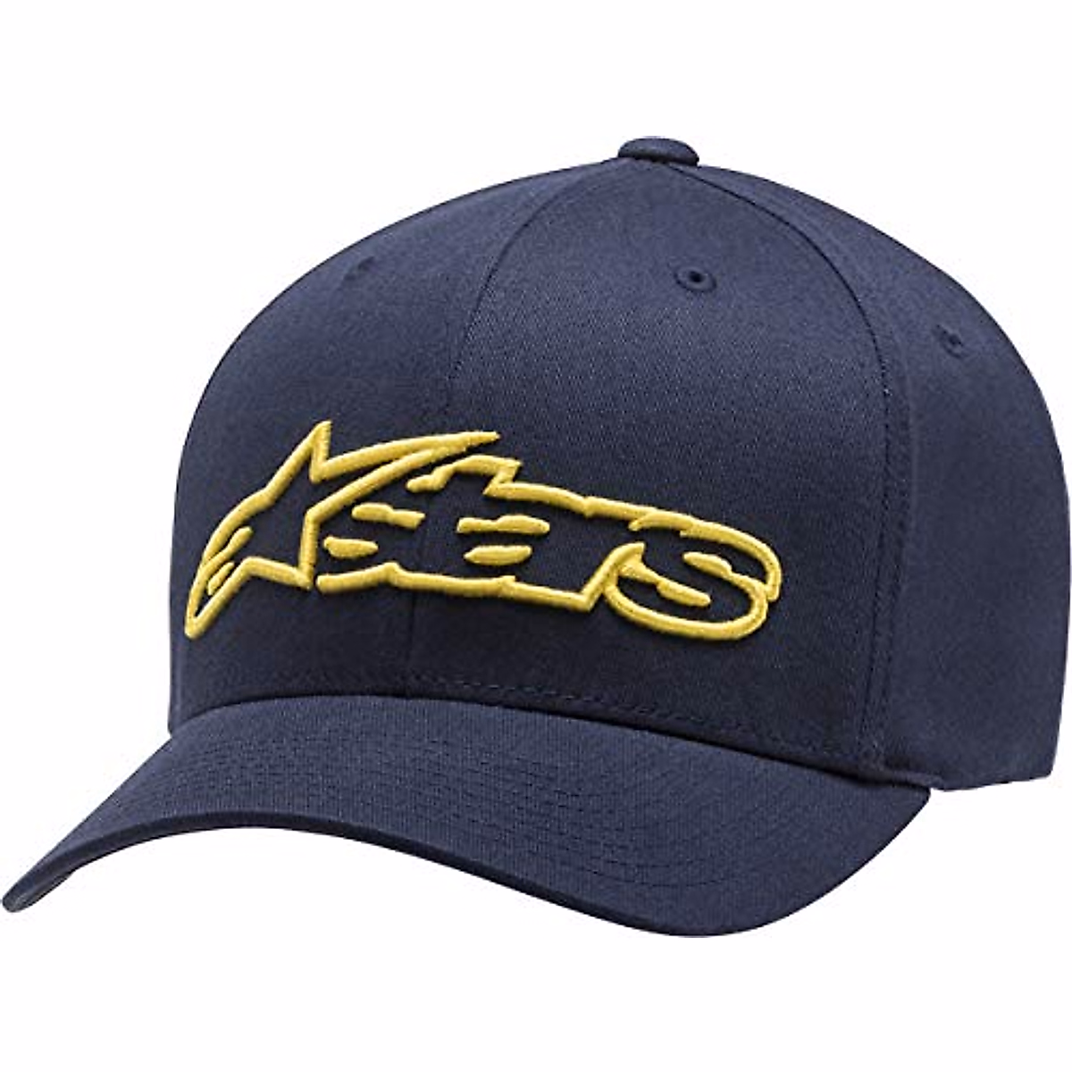 Alpinestars Blaze Flexfit Hat Navy/Yellow LG/XL