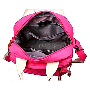 Mini Multi-Function Diaper Bag Tote Messenger Backpack-Red