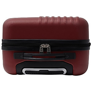 Travelers Club Cosmo Hardside Spinner Luggage, Rhubarb Red, Carry-On 20-Inch