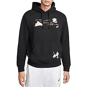 Nike Sportswear Men's Hoodie Athletic Pullover (as1, alpha, m, regular, regular, Standard, Black)