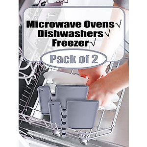 Silicone Spoon Rest with Drip Pad for Stove Top(2PCS), Large Utensil Rest for Multiple Utensils, Heat-Resistant & Dishwasher Safe Kitchen Utensil Holder for Spatula, Ladle, Kitchen Gadgets (Grey)