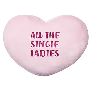 Let's Make Memories Personalized Plush Heart Sparkle Message Pillow- Valentine’s Day- for Her- Pink