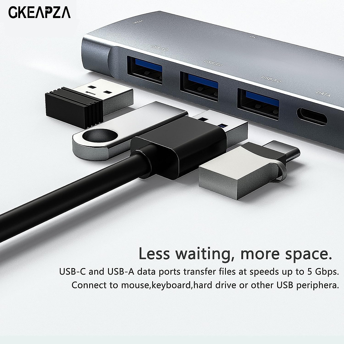 USB C Adapter Docking Station for iPad Pro M4 M2 M1,USB-C Multiport Adapter with 4K HDMI,3.5mm Jack,USB C PD,3 USB3.0,SD/TF Card Slot,for iPad Air iPad Mini MacBook iPhone 15