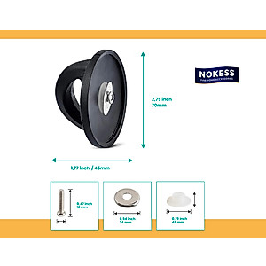 NOKESS Universal Pot Lid Knob Compatible with Crockpot Lids, Pan Lid Replacement Handle, Heat Resistant Pot Knob for Glass, Steel Lids, Easy Grip Lid Handle, Kitchen Cookware, 2.75”x1.77”