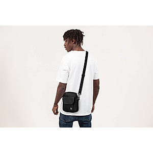 PAUBACK Man Purse Small Crossbody Bag for Mens, Travel Passport Wallet Bag for Men for Cell Phone, Small Neck Pouch Side Shoulder Bag for Men, Man Crossbody Handbag Purse Satchel Bags