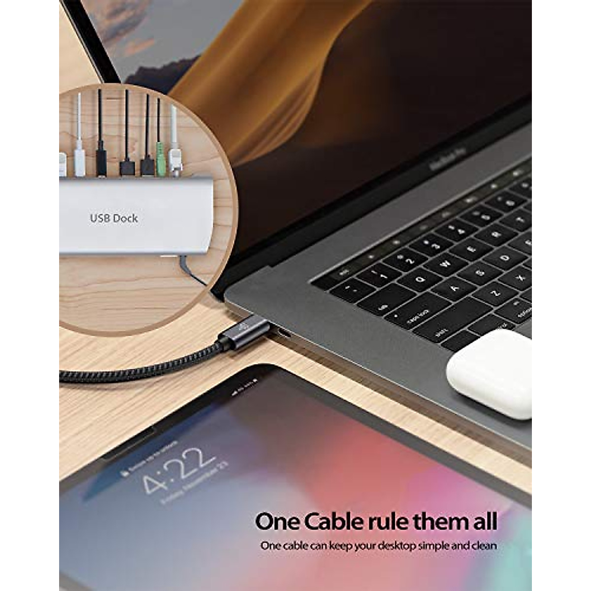USB Type C Extension Cable (3.3Ft/1m/10Gbps), Faracent USB 3.2 Type C 3.1 Male to Female Extension Charging & Sync for PSVR2 MacBook Air M2 Pro/iPad Mini, iPad Pro Dell XPS Surface Book and More