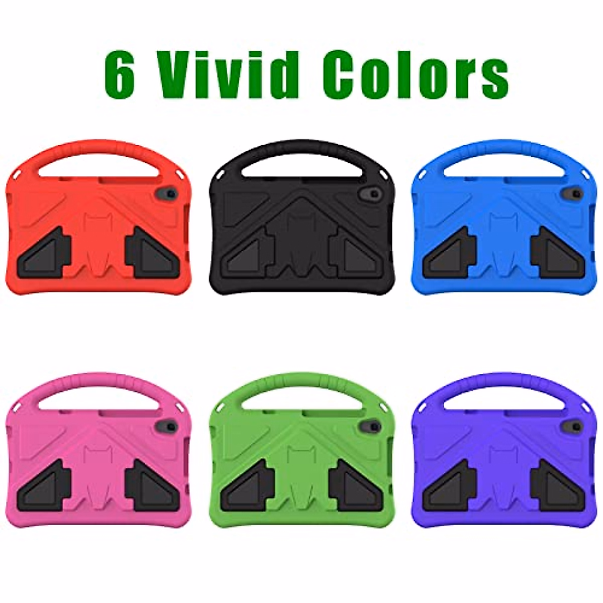 Tading Kids Case for TCL Tab 8 LE Tablet 2023 Released, Children Friendly EVA Foam Protective Stand Handle Cover for TCL Tab 8 LE (Model: 9137W)/ TCL Tab 8 WiFi (Model: 9132X) - Blue