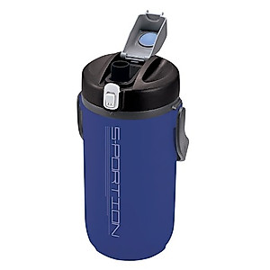 Pearl Metal D-2769 D-2769 Water Bottle, Made in Japan, 0.6 gal (2.0 L), Direct Drinking Sports Bottle, One-Touch Loader, Jug