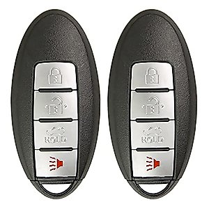 Keyless2Go Replacement for Proximity Smart Keyless Remote Fob for Nissan & Infiniti KR55WK48903 KR55WK49622 (2 Pack)