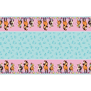 Unique Spirit Riding Free Rectangular Plastic Table Cover | 54" x 84" | 1 Pc