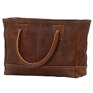 Myra Bags White Stitched Leather Bag S-0795