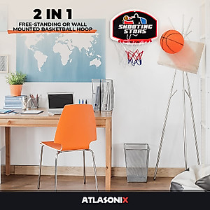 Toddler Basketball Hoop for Kids 1-3 - Adjustable Indoor & Outdoor Mini Court Set -Party Summer Birthday Fun Gift for Ages 2-4 Includes Basketball Goal, Stand, and Balls