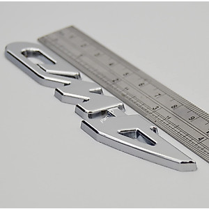 Chrome Metal 3D 4WD Emblem Badge with Pre-Adhesive for Honda Passport and Toyota 4Runner Tacoma and Subaru Crosstrek and Nissan Frontier Tina Exterior Performance Trim Decal