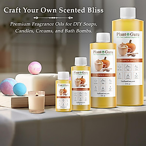 Pumpkin Spice Fragrance Oil, 4 fl. oz., Scented Oil for DIY Soap Making, Candles, Bath Bombs, Potpourri, Reed Diffusers, Aromatherapy, and More