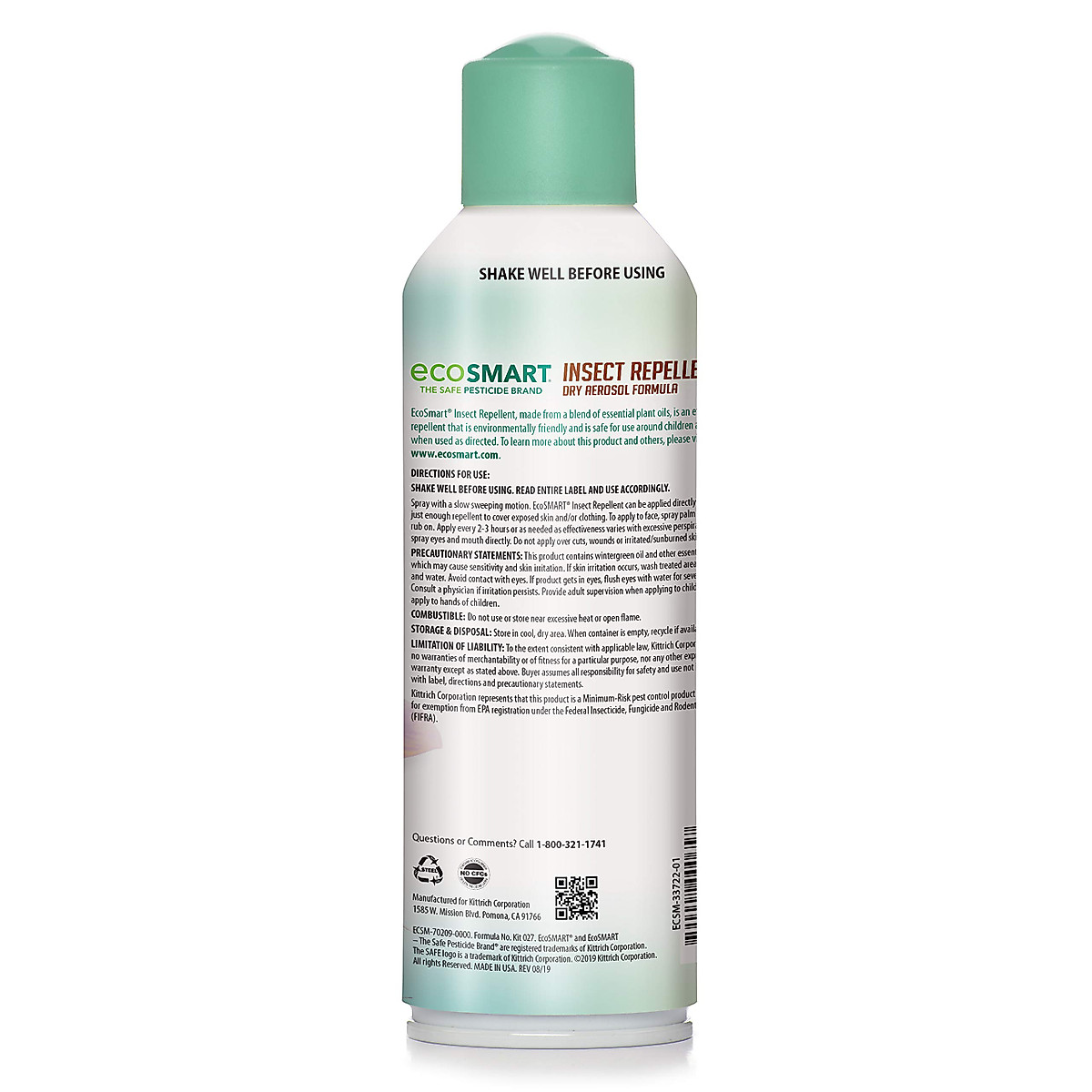 Ecosmart Organic Insect Repellent, Best Natural Bug Spray, 6 oz Aerosol Spray Can (2 Pack)