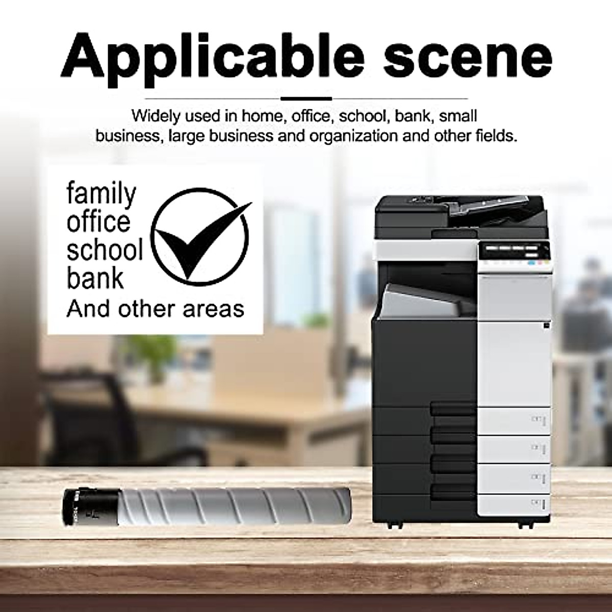 2PK Black Compatible TN324K | A8DA130 Toner Cartridge Replacement for Konica Minolta Bizhub C258 C308 C368 Printer-by MIGUICOLOR