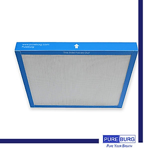 PUREBURG Replacement True HEPA Filter Kit Compatible with HoMedics Total Clean AF-10 AP-15 AR-10 Air Purifiers, Part Number AF-10FL AP-15CRF AF-15,H13 Activated carbon Air Clean Dust VOCs, 1+4