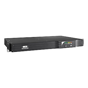 Tripp Lite 500VA Smart UPS Back Up, 300W Line-Interactive, 1U Rackmount, Network Card Options, USB, DB9 Serial, 2 & 3 Year Warranties, $250,000 Insurance (SMART500RT1U)
