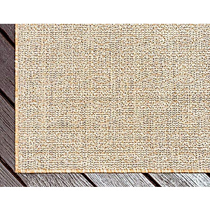 Unique Loom Modern Collection Distressed, Stripes, Helix, Vintage, Indoor and Outdoor Area Rug, 2 ft 2 in x 3 ft, Light Brown/Beige