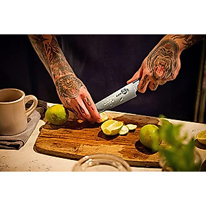 KUMA Multi Purpose Chefs Knife - Pro Bolster Edition - 8 Inch Blade for Carving, Slicing & Chopping - Great Ergonomic Handle - Professional Kitchen Knives