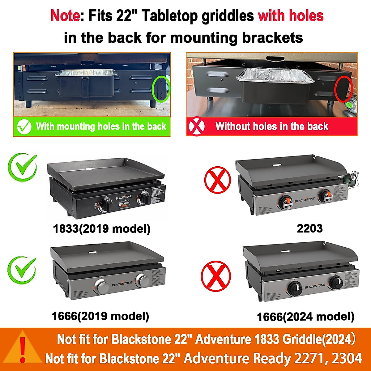 Hard Cover Hood with Temperature Gauge for Blackstone 22 inch Table Top Griddle, 5011 Griddle Hood for Blackstone 22" Grill, Red