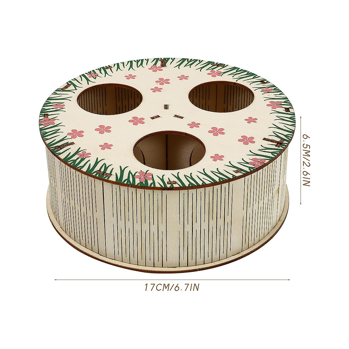 Hamster Tunnel Maze Toy Small Pets Wood Hideout Play Hut Animal Habitat House Exercising Toy Climbing Platform for Dwarf Hedgehog Rat Sugar Glider Gerbil