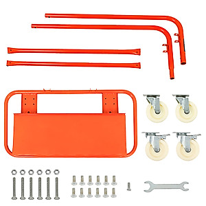 Carivia Drywall Cart Panel Dolly, 3000lbs Drywall Sheet Cart, Panel Dolly Cart with 4" Swivel Wheels,Plasterboard Trolley,Handling Wall Panel, Sheetrock, Sheet Panel for Home Garage Warehouse