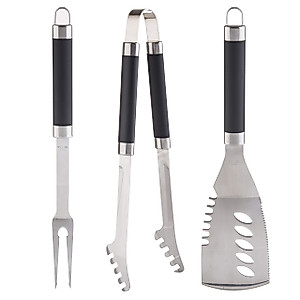 Tablecraft Grilling Tools Set, 6 x 2 x 16.875, Stainless