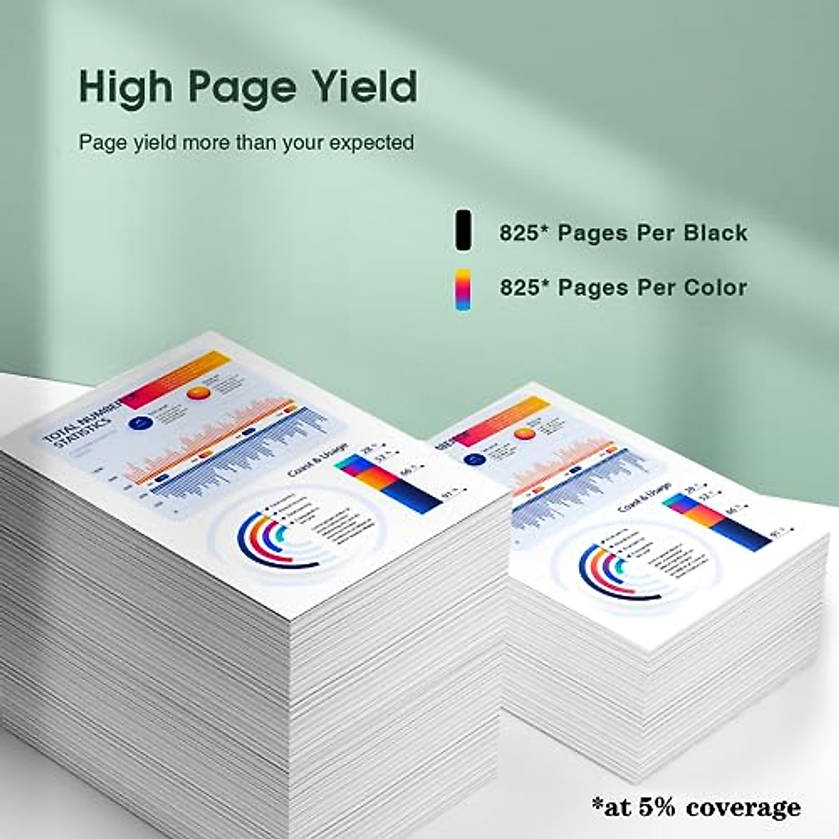 Clorisun 902XL for HP 902 Ink Cartridges Compatible for HP 902XL Ink Cartridges Combo Pack Work with Officejet Pro 6978 6968 6958 6970 6960 6962 6975 6950 6954 (Black Cyan Magenta Yellow) 4 Pack