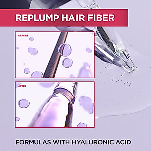 L'Oreal Paris Elvive Hyaluron Plump Flash Hydration Wonder Water Hair Rinse, 8 Second Hydrating Hair Care Treatment for Soft, Shiny Hair, 6.8 Fl Oz