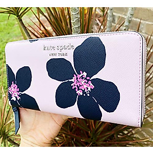 Kate Spade Cameron Grand Flora Neda Large Continental Wallet Serendipity Pink