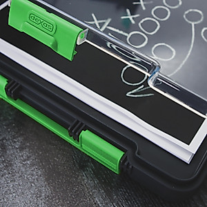 Dexas 5717-802 Clearview Clipcase clipboard, Green, 13.75 X 9.5 Inch