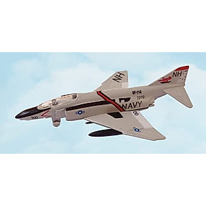 Hot Wings Planes F-4 Phantom with Connectible Runway Die Cast Plane, White