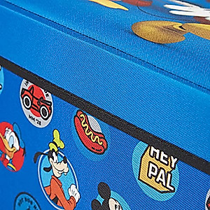 Disney Mickey Mouse Collapsible Toy Storage Bench and Ottoman, 14.5" H x 14.5" D x 25" L